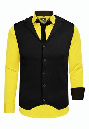 Rusty Neal Hemd mit Weste und Krawatte 3-teilig