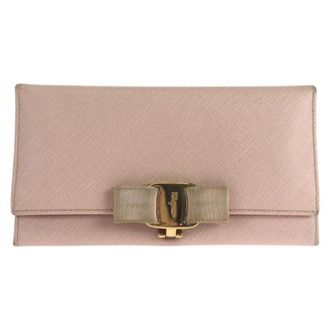 Ferragamo Pre-owned Vara Leder Long Wallet - - Pre-owned - Damen - Rosa - ONE SIZE