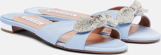 Aquazzura Chaussures plates Very Bow Tie à ornements