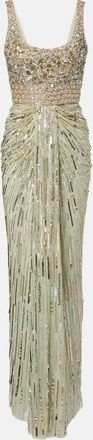 Jenny Packham Robe longue Elixir à ornements
