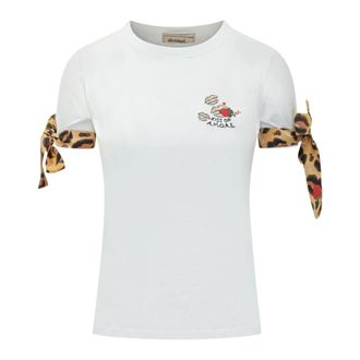 Alessandro Enriquez Ricamo Kiss T-Shirt - - Tops - Damen - Wei&szlig; - XS