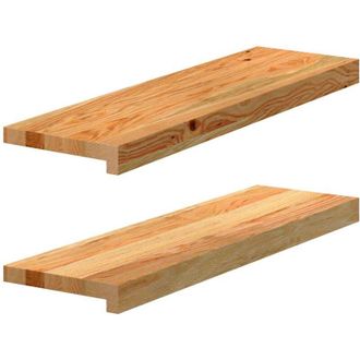 vidaXL Fensterb&auml;nke 2 Stk. Hellbraun 70x20x2 cm Massivholz Eiche vidaXL