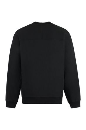 Stone Island Mens Cotton Crew-Neck Sweatshirt Black Sweatshirts Sweater