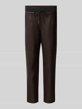 Joop Regular Fit Lederhose mit Tunnelzugbund