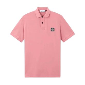 Stone Island Homme, Tops, Rose, Taille: 2XL Oleander Polo