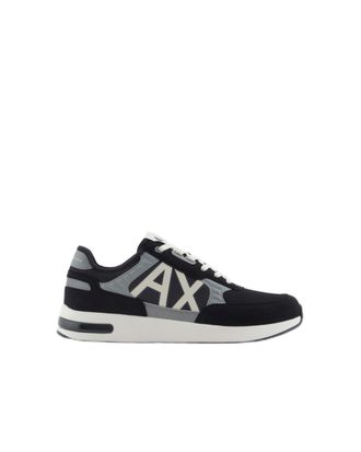 A|X Armani Exchange Male Dusseldorf Embossed Geometric Motifs, Lace up Sneaker, Multicolor, 46