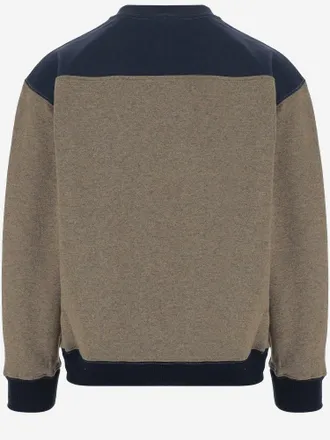J.W.Anderson Logo Wool-Blend Color-Block Sweatshirt - Multicolor
