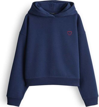OPUS Hoodie GALENTINE mit Herz Lockere Passform, gerader Schnitt, &uuml;berschnittene Schulter