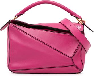 Loewe Pink Small Puzzle Bag