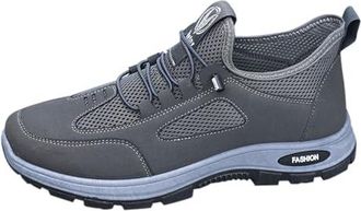 Generic Baskets de s&eacute;curit&eacute; pour homme - Coupe arqu&eacute;e - Fermeture facile - Doublure en maille - Bout en acier - L&eacute;g&egrave;res et respirantes - Semelle int&eacute;rieure re