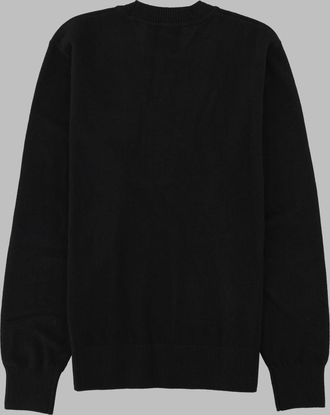 Versace Jeans Couture Logo Patch Wool Blend Sweater - Black