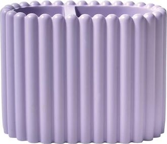 MSV Keoni Zahnb&uuml;rstenhalter Lavendel aus Polyresin, Ma&szlig;e 14,4 x 6,5 x 8,3 cm, Eleganz und Praktikabilit&auml;t f&uuml;r Ihr Badezimmer, einzigartiges Dekorationsacc