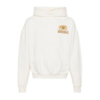Rhude Cresta Cigar Hoodie - - Sweatshirts & Hoodies - Herren - Wei&szlig; - S