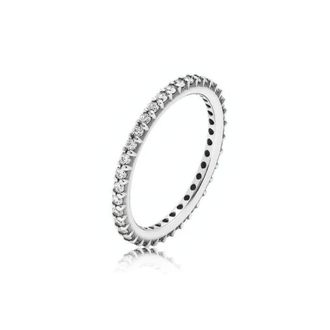 Pandora Femme, Accessoires, Gris, Taille: 48 MM Bague Fine &Eacute;ternit&eacute;