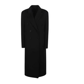 Loulou Studio Femme, Manteaux, Noir, Taille: 34 FR Rosco Double-Breasted Coat