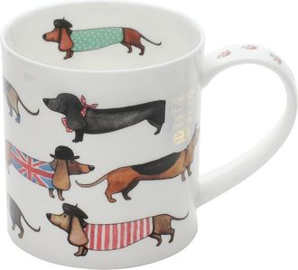 Dunoon OR-DASD-SA Tasse aus feinem Knochenporzellan, Orkney-Form, 0,35 l