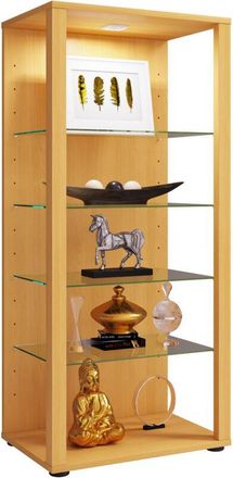 VCM Vitrine en verre en bois Glasol lll H. 115 x B. 52 x T. 35 cm