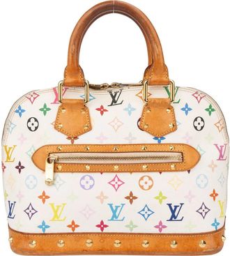 Louis Vuitton Crossbody Bags - Louis Vuitton Murakami Multicolor Alma PM Handbag - Gr. unisize - in Wei&szlig; - f&uuml;r Damen