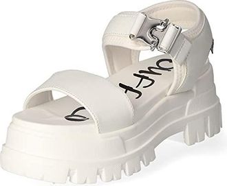 Buffalo JoJo - Sandal Platform - Imi Nappa - Blanc Imitation Leather 40 EU