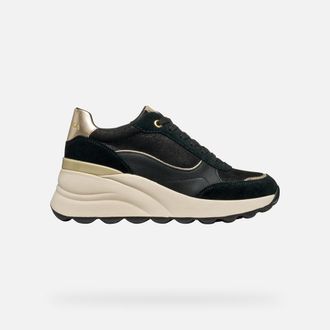 Geox Schuhe Spherica Ec13 Dame Schwarz