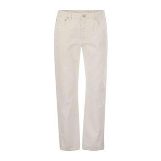 Brunello Cucinelli Damen, Jeans, Wei&szlig;, XLGr&ouml;&szlig;e