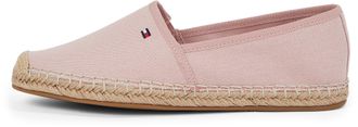 Tommy Hilfiger Damen Espadrilles Flag Canvas mit Logo, Rosa (Foggy Pink), 39