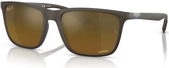 Ray-Ban Rb4385 Sonnenbrillen Braun Fassung Braun Glas Polarisiert 58-18