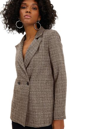 Trendyol Trendyol Damen Gerade Lange Ärmel Regulär Blazerjacke Blazer, Anthracite, 40 EU
