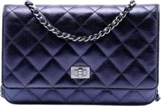 Chanel Pre-owned Wallet on Chain - Femme - Pre-owned - Bleu - Taille: ONE Size