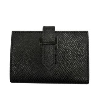 Herm&egrave;s Pre-owned Bean Epsom Leder Kartenetui - - Pre-owned - Damen - Schwarzk - ONE SIZE