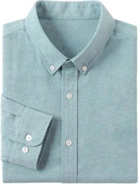 Generic Chemise &agrave; manches longues en coton Oxford pour homme, coupe ajust&eacute;e, d&eacute;contract&eacute;e, respirante, boutonn&eacute;e, Gray9ish En8, XXL