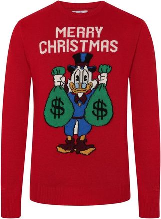 MC2 Saint Barth Rundhalspullover aus einem Wolle-Kaschmir-Mix mit Dagobert-Motiv in