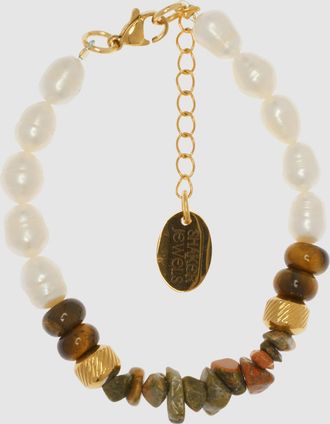 Shaker Jewels Bracelet Onura Nacre Dor&eacute;