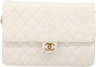 Chanel Sac bandouli&egrave;re vintage Pre-owned - Femme - Pre-owned - Blanc - Taille: ONE Size