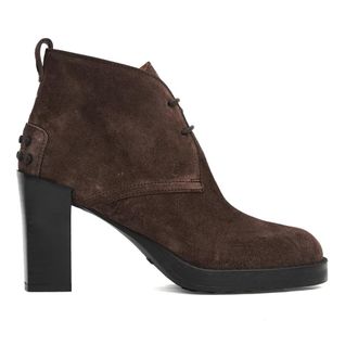Tod's Braune Wildlederschn&uuml;rschuhe - - Shoes - Damen - Braun - 40 EU