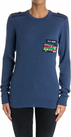 Stella Jean Rollkragenpullover - Blau