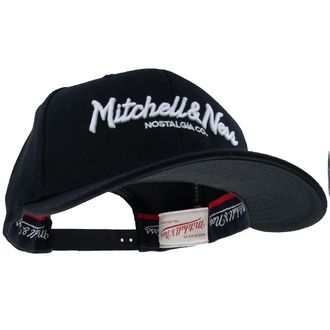 Mitchell & Ness Pinscript Basecap - Classic Red Snapback Verschluß (verstellbar/dehnbar), Black/White, Herren, Frauen, Kinder, Unisex, Frühling, Sommer, Herbst, Winte