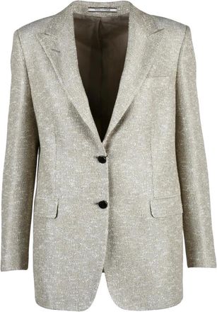 Tagliatore Femme, Vestes, Beige, Taille: 38 FR Bertha Stondata Blazer