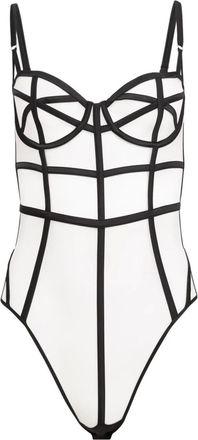 Fleur du Mal body &agrave; fermeture zipp&eacute;e - Noir