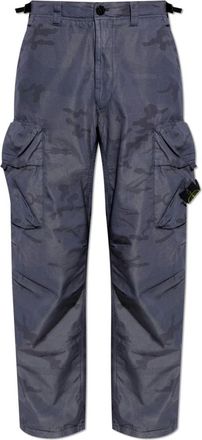 Stone Island Homme, Pantalons, Bleu, Taille: W30 Pantalon Cargo Camo Ripstop