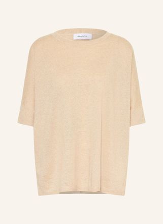 Darling Harbour Darling Harbour Strickshirt Aus Cashmere Mit Glitzergarn beige
