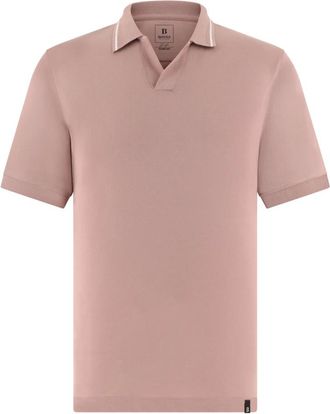 Boggi Milano Homme, Tops, Rose, Taille: L Polo de golf en piqu&eacute; haute performance avec fil S-Caf&egrave;