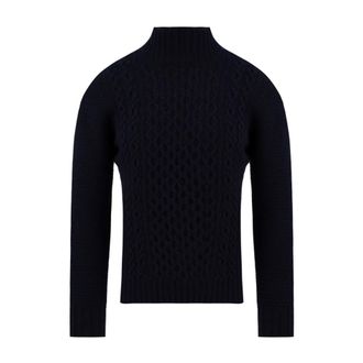 Drumohr Homme, Pulls, Bleu, Taille: L Maglione Aran Tubico