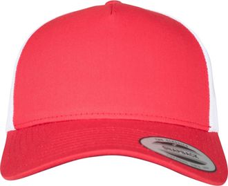 Flexfit (FLEYK) Kape 5-Panel Retro Trucker 2-Tone Cap, red/wht, one Size, 6506T
