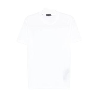 Tom Ford Lyocell Cotton Rundhals-T-Shirt - - Tops - Herren - Wei&szlig; - L