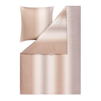 ESTELLA Estella Mako Interlock Jersey Bettw&auml;sche Caspian leinen 1 Bettbezug 155 x 220 cm + 1 Kissenbezug 80 x 80 cm