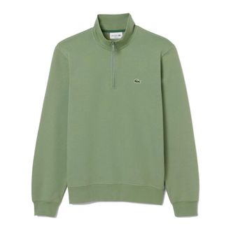 Lacoste Zip-Up Fleece-Sweatshirt mit hohem Kragen - - Sweatshirts & Hoodies - Herren - Gr&uuml;n - S