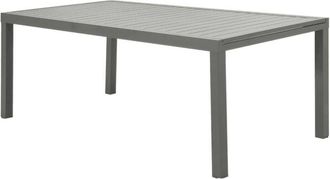 Sweeek Ausziehbarer Gartentisch aus Aluminium f&uuml;r 10-12 Personen