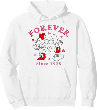 Disney Mickey Mouse And Minnie Forever Valentine Pullover Hoodie