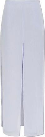 Emporio Armani Femme, Pantalons, Violet, Taille: 34 FR Wide Pantalons in Techno Georgette